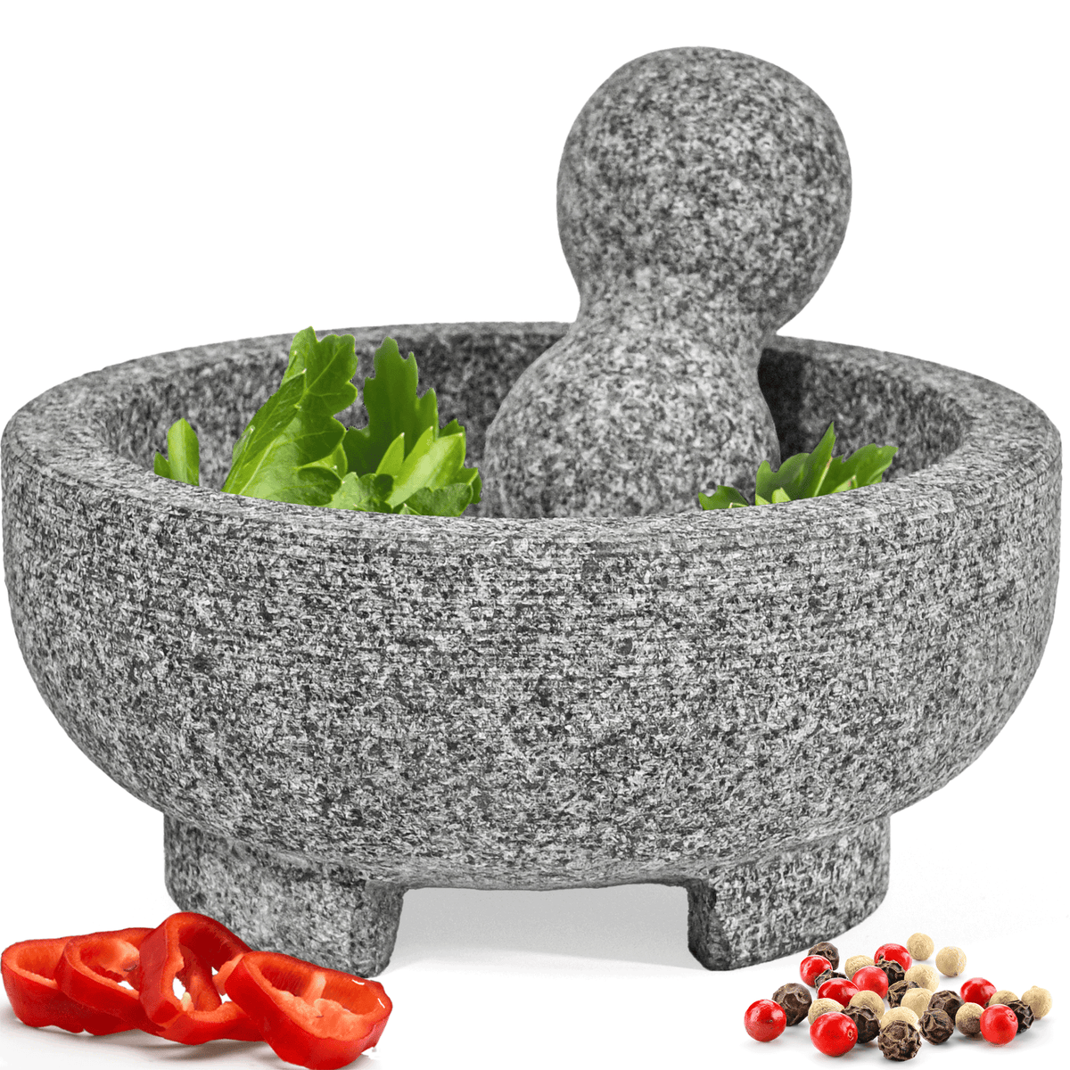 Traditional Mortar And Pestle Set